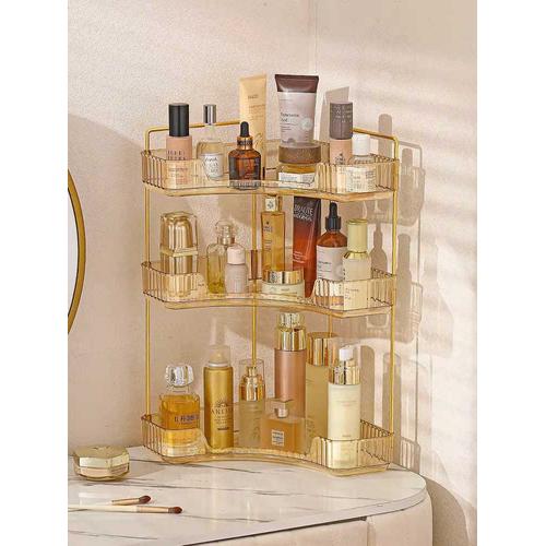 Jual Triangle Storage Rack Cosmetics / Rak Sudut Gold Segitiga ...