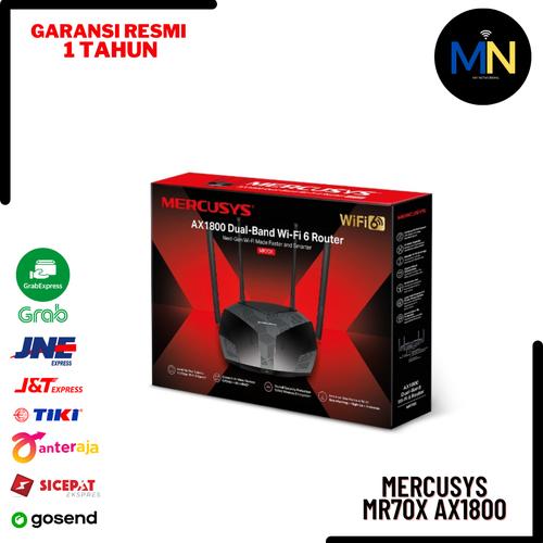 Jual Mercusys MR70X AX1800 Dual-Band WiFi 6 Router - Jakarta Pusat - My ...