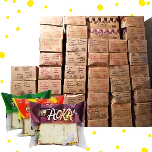 Promo Roti Aoka 1 DUS KARTON All Varian Aneka Rasa - Kelapa Pandan ...