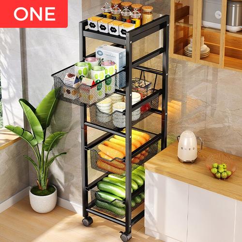 Jual Rak Dapur Troli Laci Geser Penyimpanan Organizer Stainless Premium ...