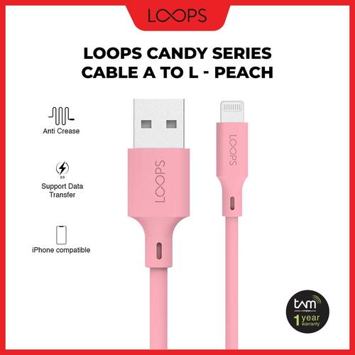 Promo LOOPS Candy Series Cable A to L - Peach - Kab. Tangerang - LOOPS ...