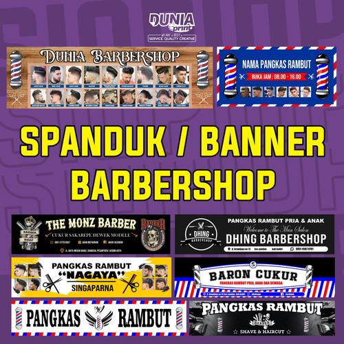 Jual Cetak Banner Barbershop Potong Rambut - 2, 150 X 50 - Kota Kediri ...