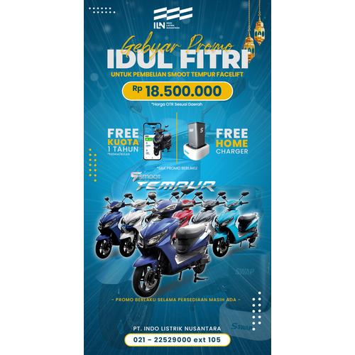 Jual SMOOT Motor Listrik Tempur Facelift Blue - Jakarta Barat - Listrik ...