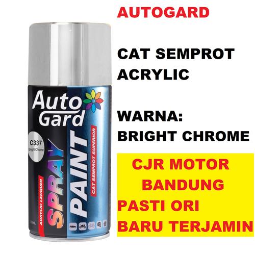Jual CAT SEMPROT ACRYLIC Warna BRIGHT CHROME C337 AUTO GARD 300 mL ...