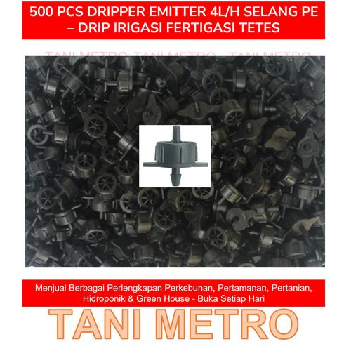 Jual 500 PCS (1 PACK) DRIPPER EMITTER 4L/H SELANG PE – DRIP IRIGASI ...