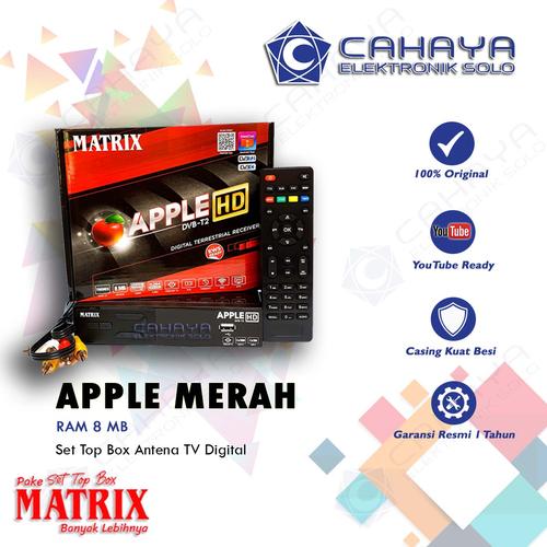 Jual Set Top Box DVBT2 Matrix Apple Garuda Digital Antena UHF DVB T2 TV ...