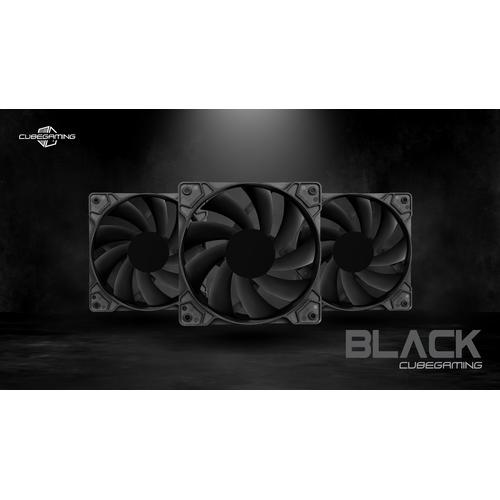 Jual CUBE GAMING BLACK HYDRO BEARING FAN 12CM - NON RGB - Kota ...