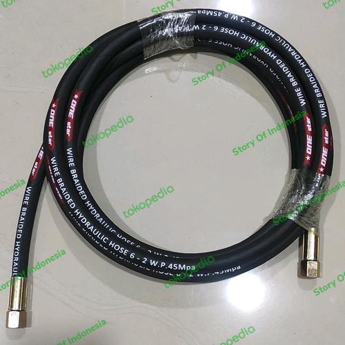 Jual Selang Hose Pneumatic Hydraulic 1/4" Grease Gemuk female to female ...