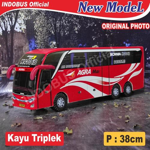 Jual INDOBUS MINIATUR BUS BIS AGRA MAS SCANIA JETBUS3 SHD THREE AXLE ...