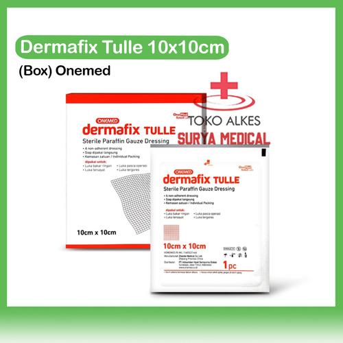 Jual Dermafix Tulle 10x10cm Paraffin Gauze Onemed Box isi 10's - Kota ...