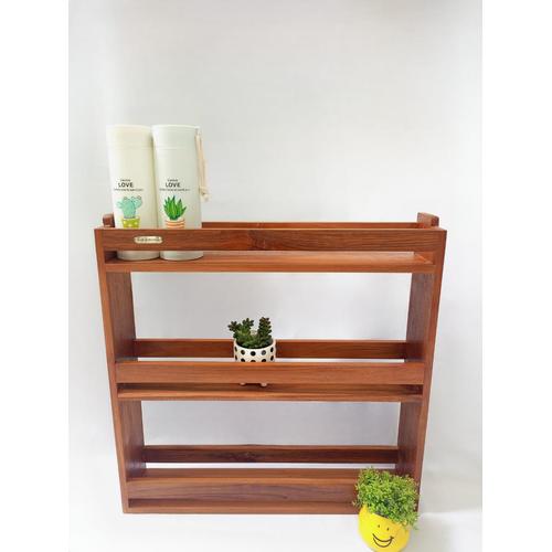 Jual RAK 3 TINGKAT KAYU JATI MINIMALIS RAK 3 TINGKAT KAYU AESTHETIC ...