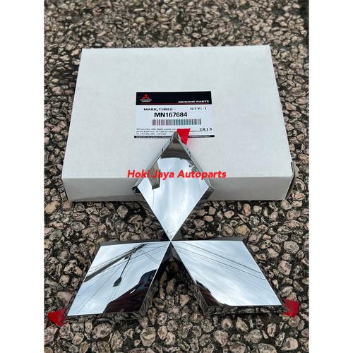 Jual Logo Tiga Berlian Depan Pajero Sport Triton Emblem Grill Asli ...