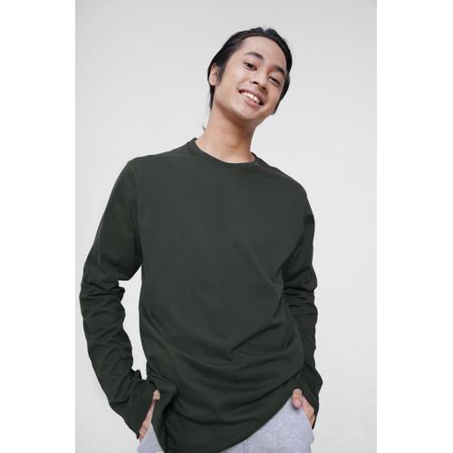 Jual KOZE Kaos Polos Cotton Combed Cowok Cewek Lengan Panjang Unisex ...