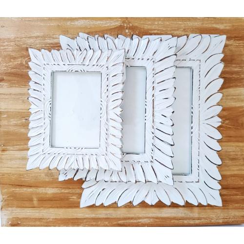 Jual PAKET Picture Frame / Pigura Foto Kayu Rustic Matahari White - Kab ...