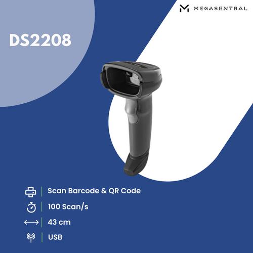 Jual BARCODE SCANNER 1D & 2D ZEBRA DS2208 USB QR CODE PDF 417 E-FAKTUR ...