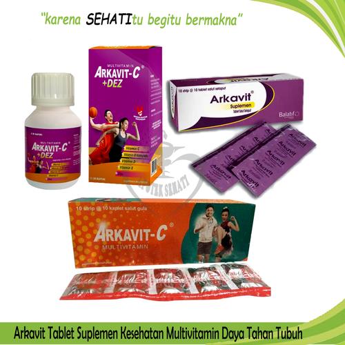 Jual Arkavit Tablet Suplemen Kesehatan Multivitamin Daya Tahan Tubuh ...