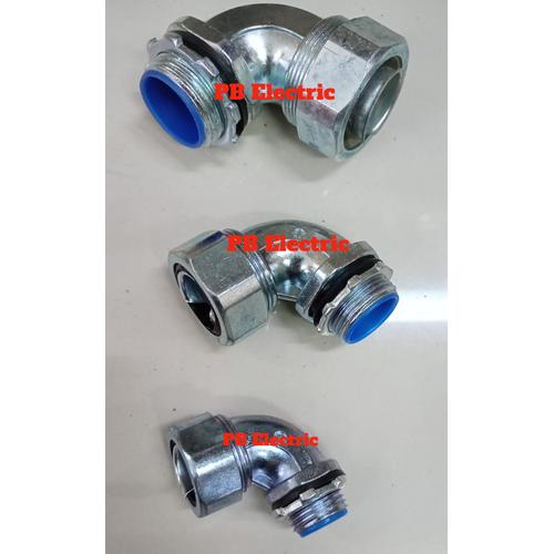 Jual Connector Flexible Conduit Elbow 90 Derajat / Flexible To Box 3 Ukuran - 3/4 Inch - Jakarta ...