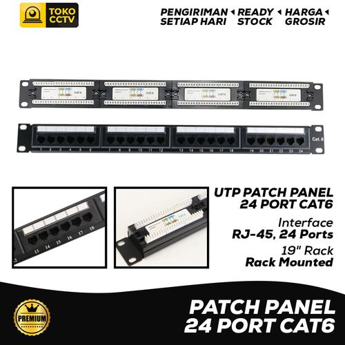 Jual Patch Panel 24 Port Cat6/Patch Panel 24 Port Cat6 Loaded - Jakarta ...