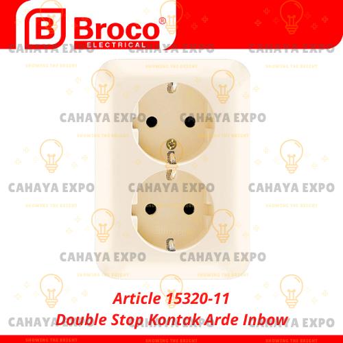 Jual IB Inbow Double Socket Outlet 2 Gang Tanam Broco Gracio 15320 ...