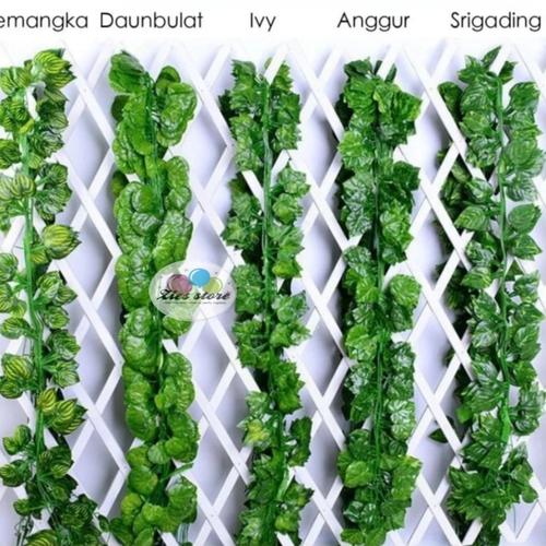 Jual Daun rambat plastik / Hiasan dekorasi dinding daun IVY artificial ...