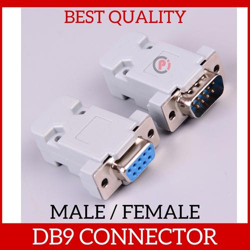 Jual DB9 9 Pin Connector Konektor Plus Cover Breakout Serial Port RS232 ...