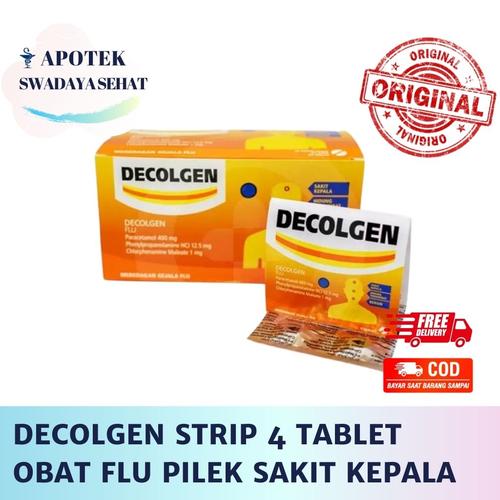 Jual DECOLGEN STRIP 4 TABLET - Obat Batuk Dan Flu - Kab. Bandung ...