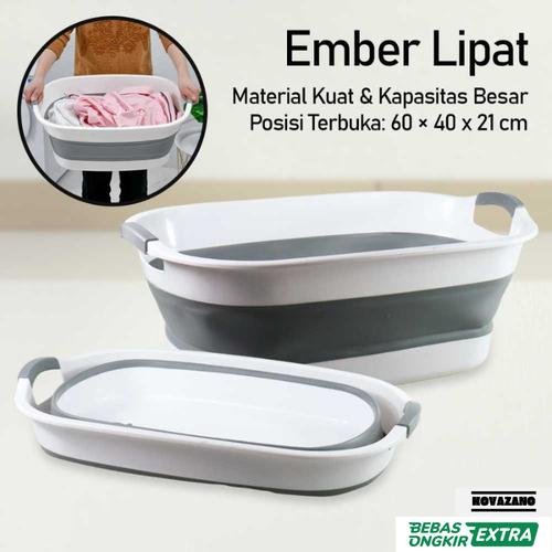 Jual Baskom Ember Lipat Bak Mandi Bayi/Hewan Portable Kapasitas Besar ...