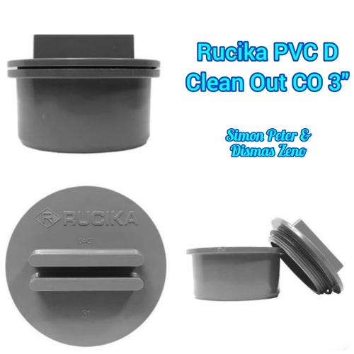 Jual RUCIKA Clean Out CO Pipa PVC D 3 inch utk Tutup Septik Tank Filter ...