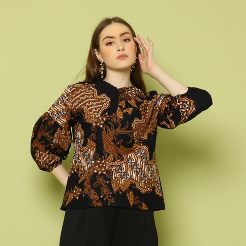 Promo Premium Atasan Furing Batik Wanita Motif Doby Parang Batik Benang ...