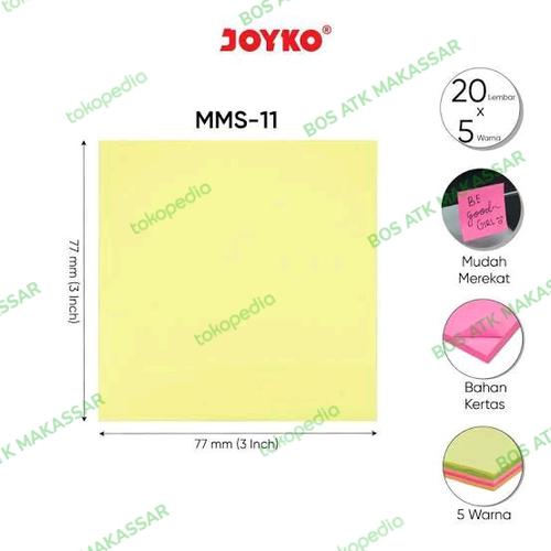 Jual [ LUSIN ] MMS-11 JOYKO / MEMO STICK / KERTAS MEMO / MEMO TEMPEL ...