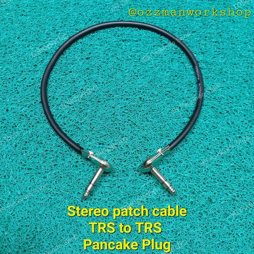 Jual Kabel Stereo TRS to TRS Pancake Patch Footswitch Cable 30Cm 50Cm ...