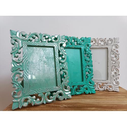 Jual Picture Frame / Pigura / Bingkai Foto Kayu Rustic Elaborate - Abu ...
