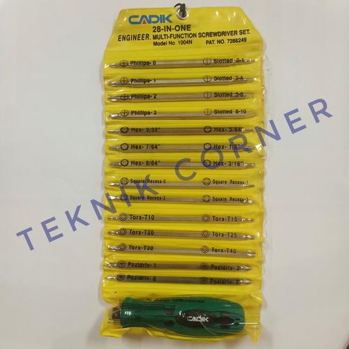 Jual CADIK obeng set 28 in 1 gagang karet multifungsi - Polos - Kota ...