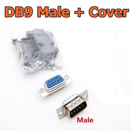 Jual DB9 9 Pin Connector Konektor Plus Cover Breakout Serial Port RS232 ...