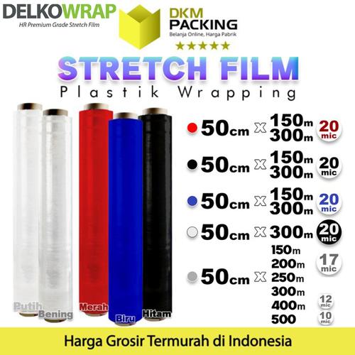 Jual Plastik Wrapping 50cm Stretch Film Wraping DELKO WRAP TERMURAH ...