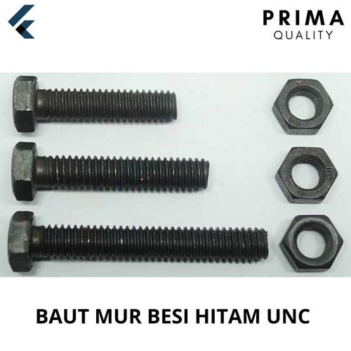 Jual Baut mur besi hitam UNC 1/4x1 1/4 - BM besi hitam UNC 1/4 x 1 1/4 - Jakarta Barat ...