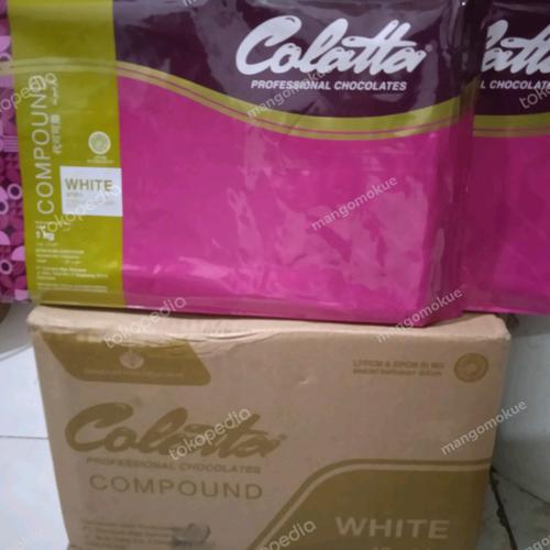 Jual coklat colatta white compound ukuran kemasan 200gr & 1kg termurahh ...