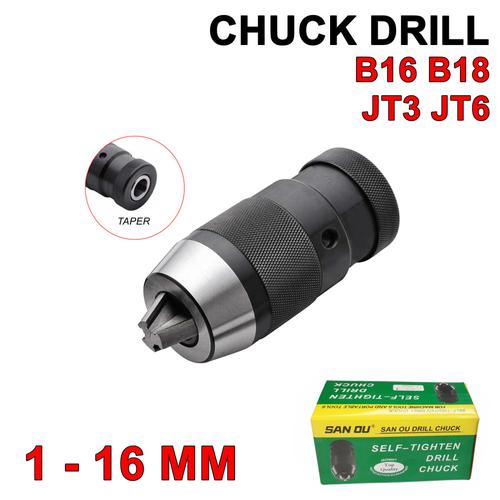 Promo Kepala Bor Keyless Chuck Drill Kepala Bor Penjepit Bor Rumah Mata ...