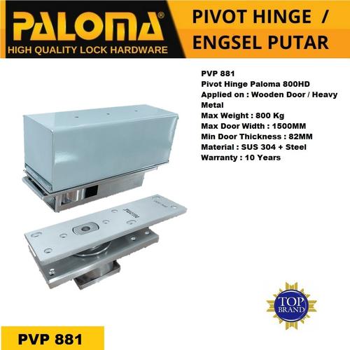 Jual PALOMA PVP 881 ENGSEL PIVOT HINGE TANAM LANTAI PINTU KAYU BEBAN ...