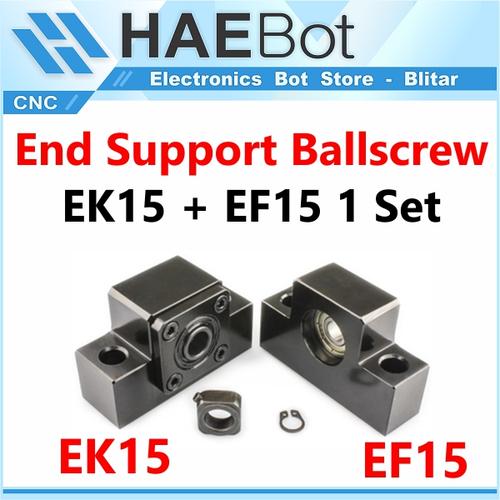 Jual [HAEBOT] EK15 EF15 EK EF 15 End Support Ballscrew SFU2005 Ball ...