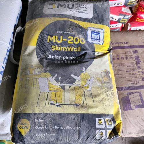 Jual MU 200 SKIMWALL ACIAN PLESTERAN DAN BETON SEMEN INSTANT 40 KG ...