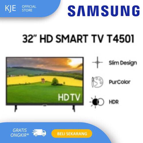 Jual TV LED SAMSUNG 32 inch HD Smart TV 32T4501 T4501 dengan PurColor ...
