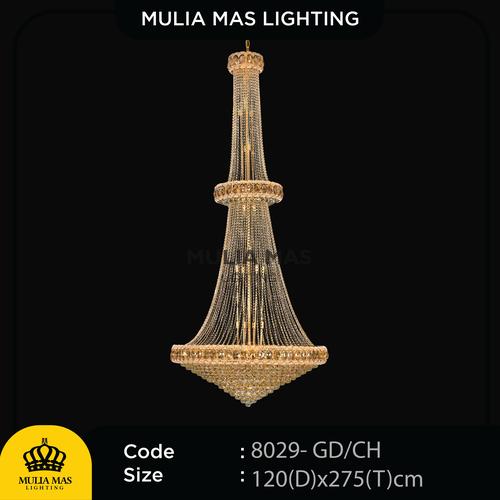 Jual Lampu Gantung Model Kristal Waterfall Susun Ruangan 8029 ...