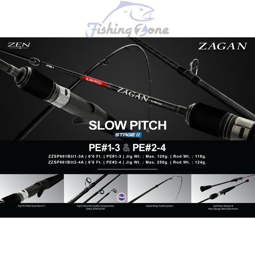 Jual Joran Zen X EA ZAGAN SLOW PITCH Stage II Rod 661 / 198cm PE 1-3 ...