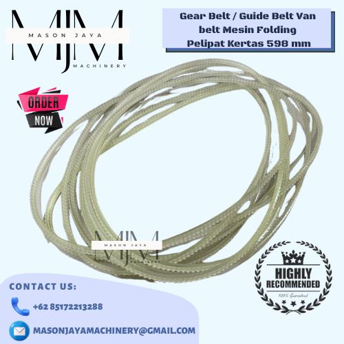 Jual Gear Belt / Guide Belt Van belt Mesin Folding Pelipat Kertas 598 ...