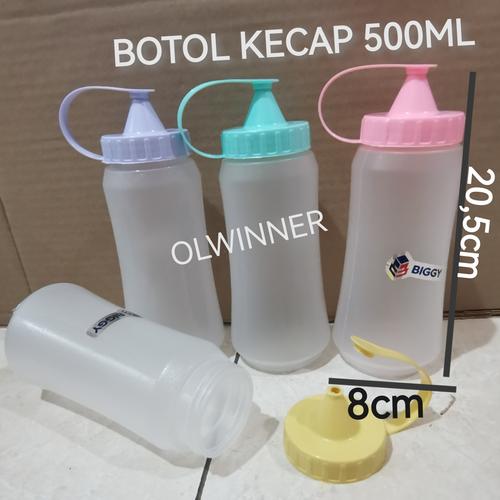 Jual BOTOL KECAP PLASTIK 500ML/BOTOL SAUS/SAOS/BOTOL CUKA/BOTOL BUMBU ...