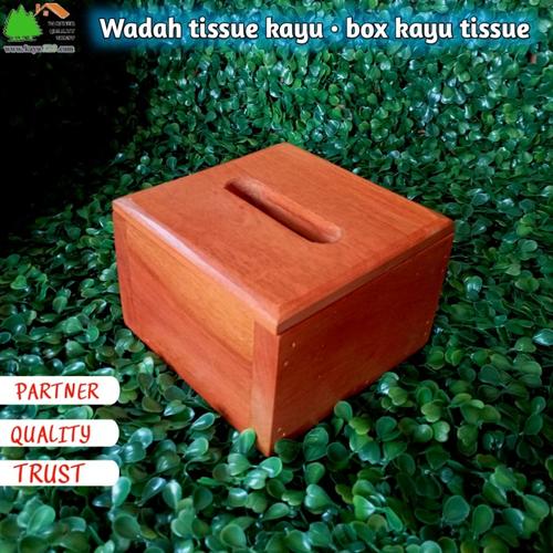 Jual wooden tissue box / Tempat tisu kayu / Kotak tisu 15x15x10 Cm ...