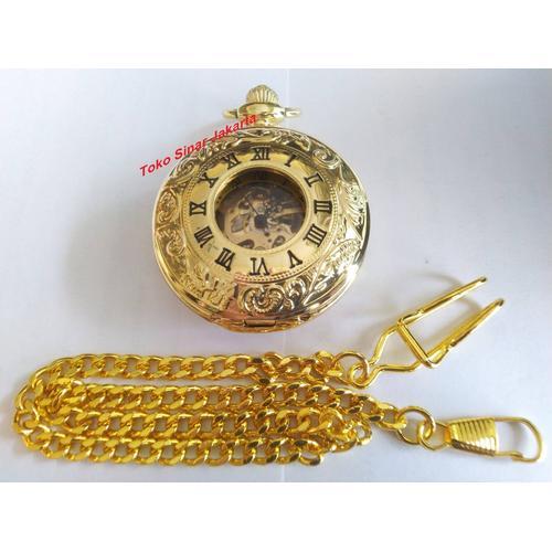 Jual Jam Saku Kantong Mekanik Klasik Antik Pocket Watch Mechanical ...