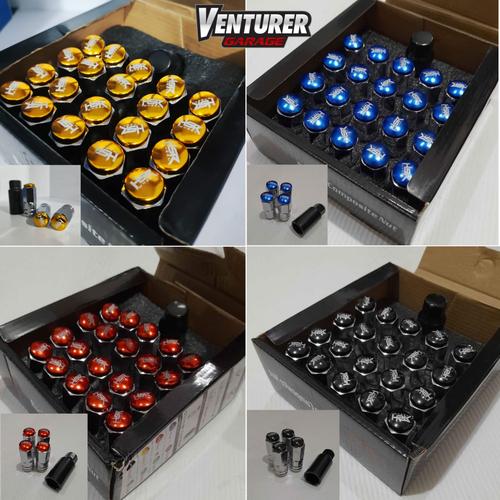 Jual Baut Mur Roda Velg Mobil Merek HSR Wheel 1,5 dan 1,25 Varian Warna ...