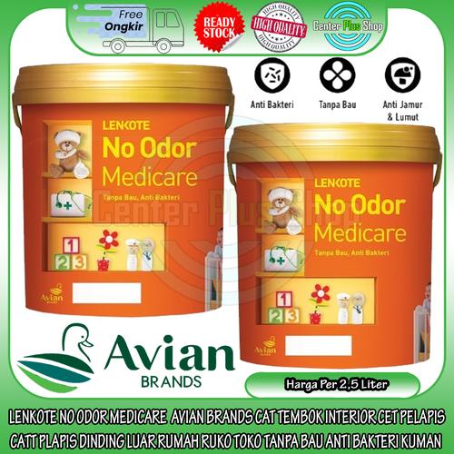 Jual LENKOTE NO ODOR MEDICARE 2,5 LITER AVIAN BRANDS CAT TEMBOK DINDING ...
